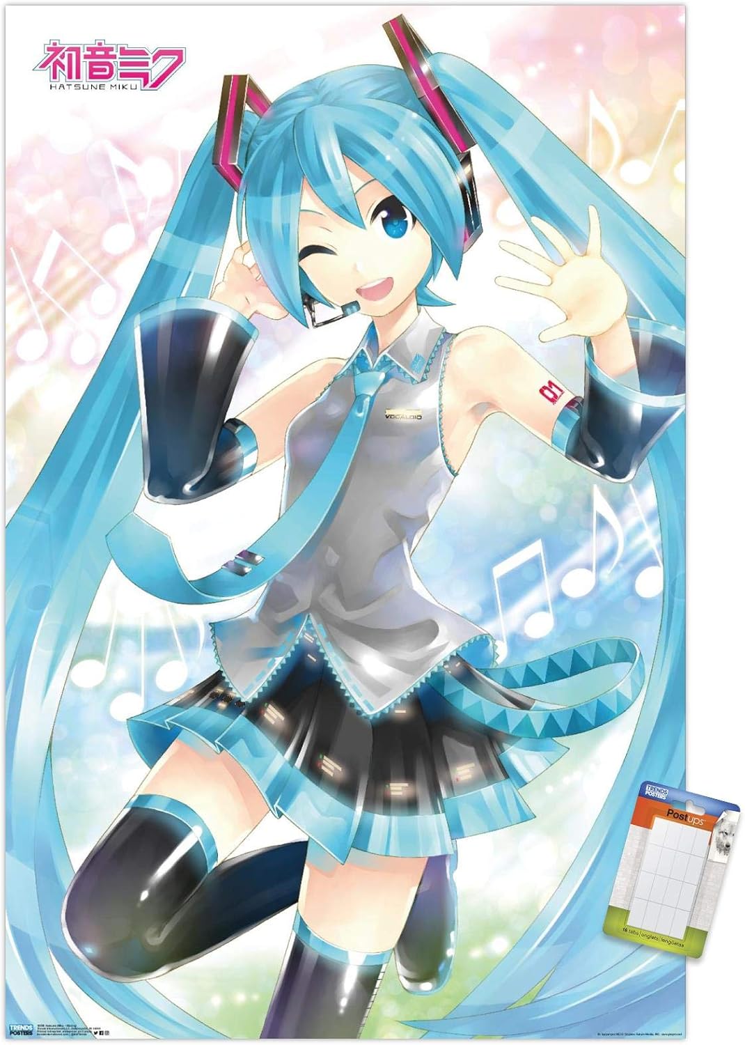 Amazon.com: Trends International Hatsune Miku - Waving Wall Poster, 22. ...
