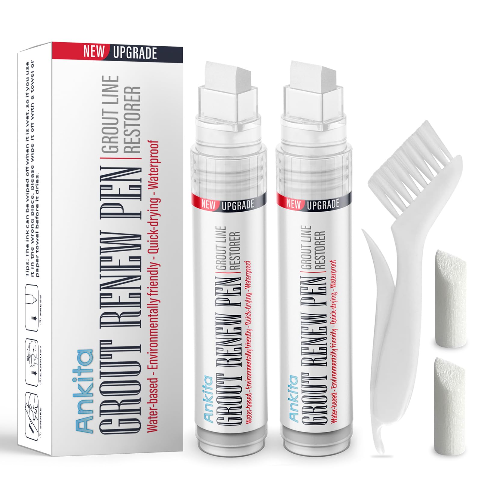 Mua White Grout Renew Pen, 2 Large Size 20ml Bathroom Tile Grout Pen ...