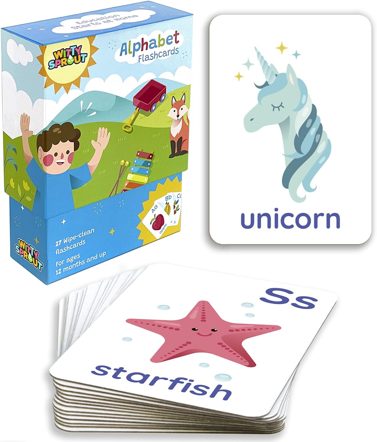 Witty Sprout English Alphabet Flashcards – BigaMart