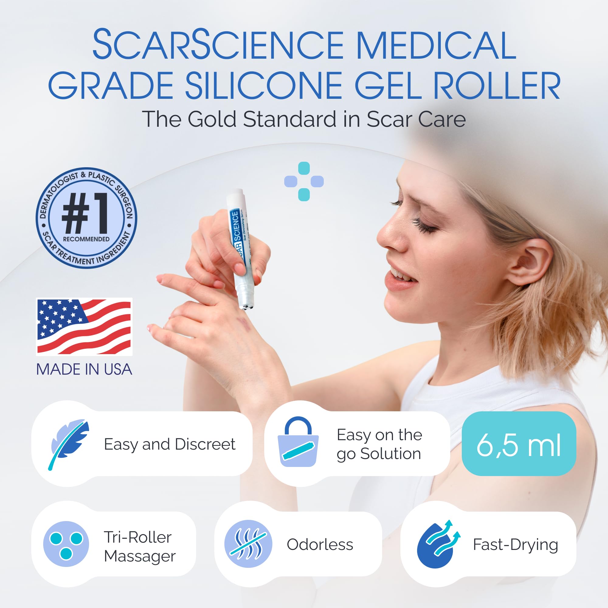 Mua Medical Grade Silicone Scar Gel in Massage Roller - Gel Scar Cream ...