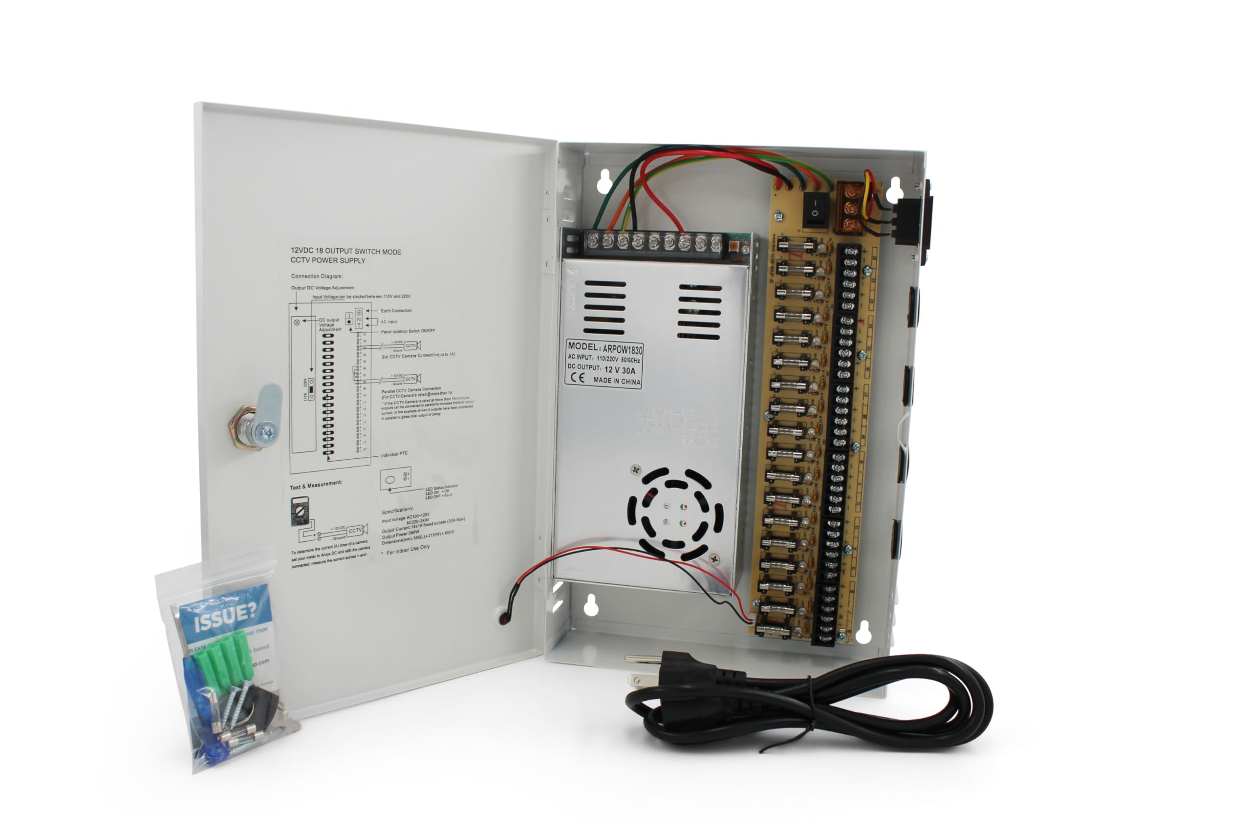 Mua Ares Vision 18 Channel/Port 20 AMPS, 12V DC 110v Power Supply Metal ...