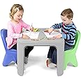 Amazon.com: Simplay3 216080 Play Around Table and Chairs, Multi : Home ...