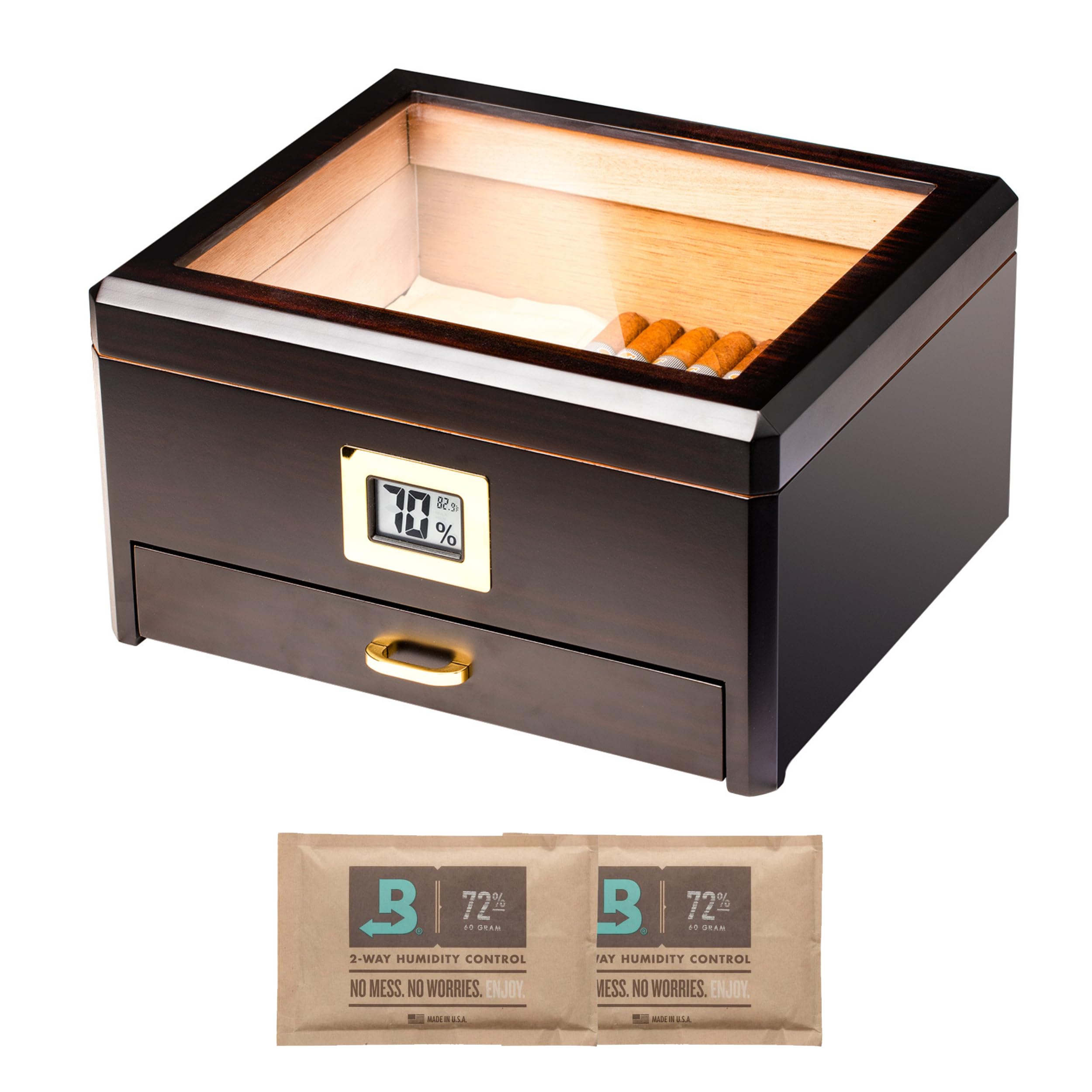 Mua Woodronic Cigar Humidor and Boveda 72% Humidity Packs with ...