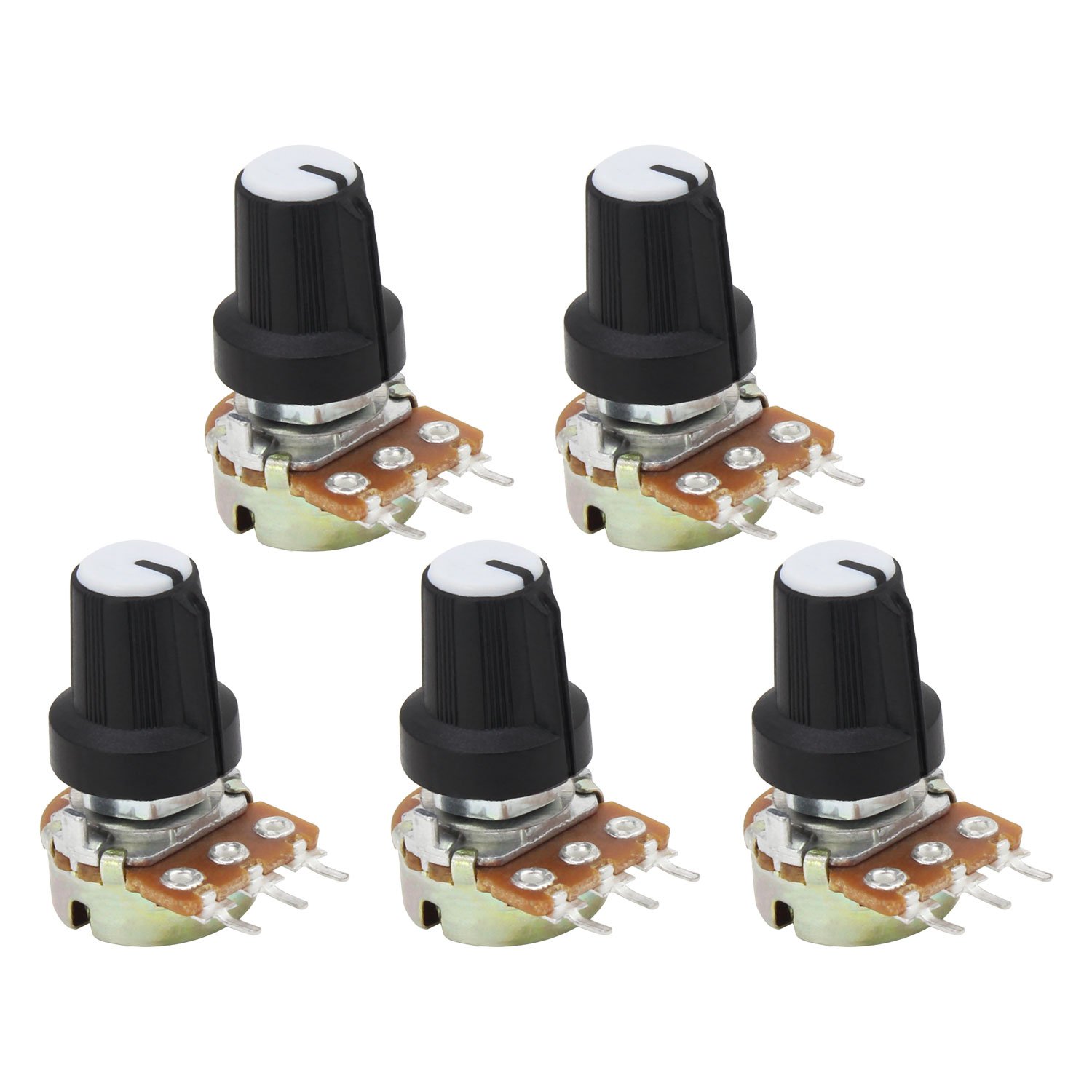 HSeaMall Linear Taper Rotary Volume B Type B10K Potentiometer Pot 3 ...