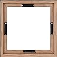 Amazon.com: MCS Canvas Float Frames 12x12 Frame, Walnut Woodgrain Square Frame for Finished ...