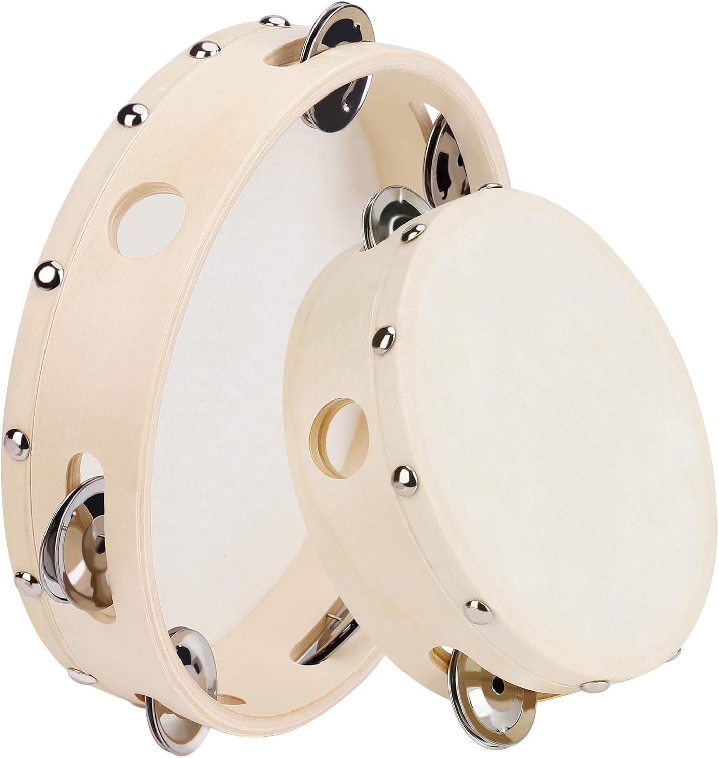 Tamburello per Bambini in Legno Jingles Percussione Strumento Educativo ...