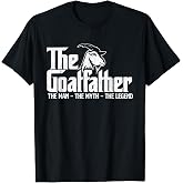 Amazon.com: The Goatfather - Goat Owner Animal Farmer Rancher Farming T ...
