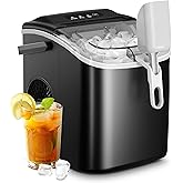 Amazon.com: Ice Makers Countertop, Portable Ice Machine with Handles ...