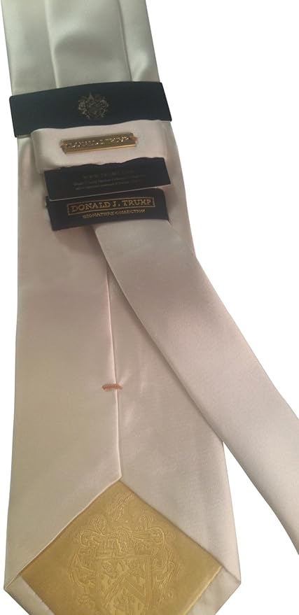 Donald Trump Signature Collection Solid Ivory Silk Tie at Amazon Men’s ...