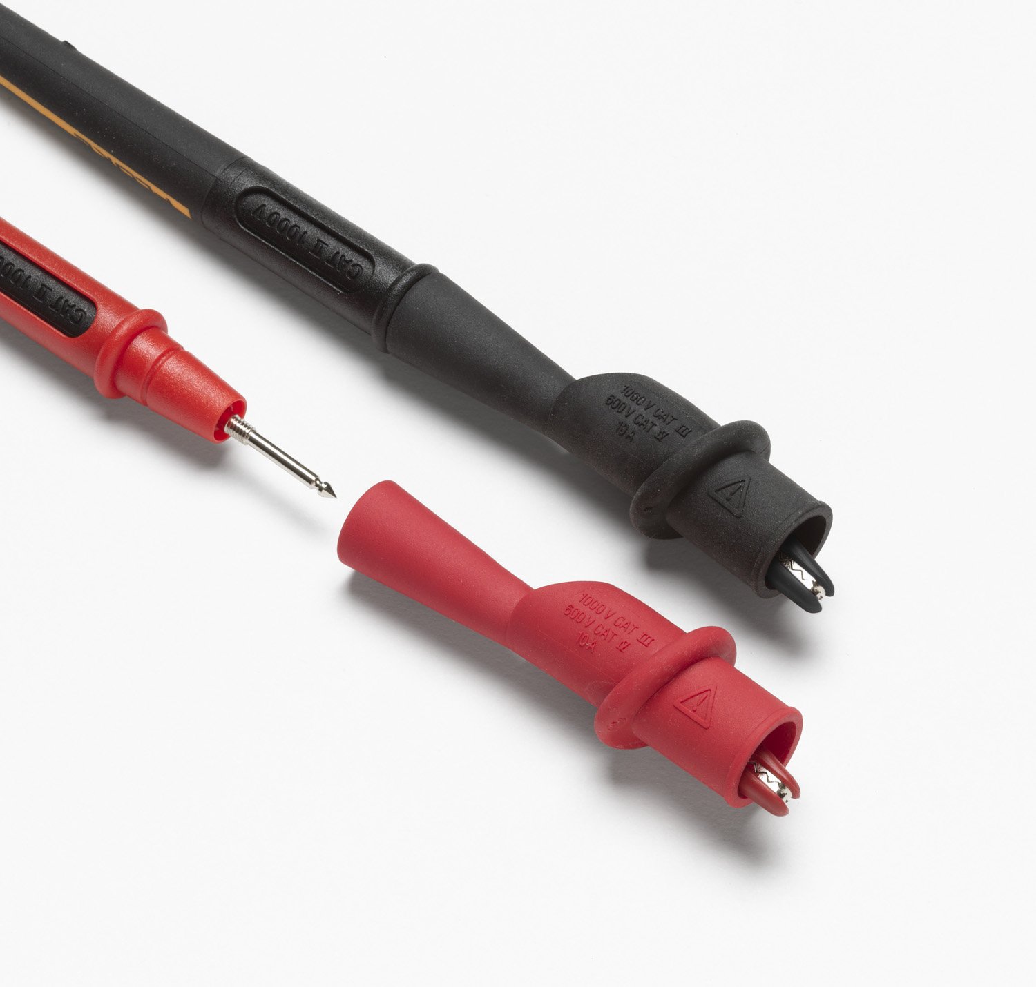 Fluke AC175 Threaded Slide-On Alligator Clip Set With Flexible Boots on ...