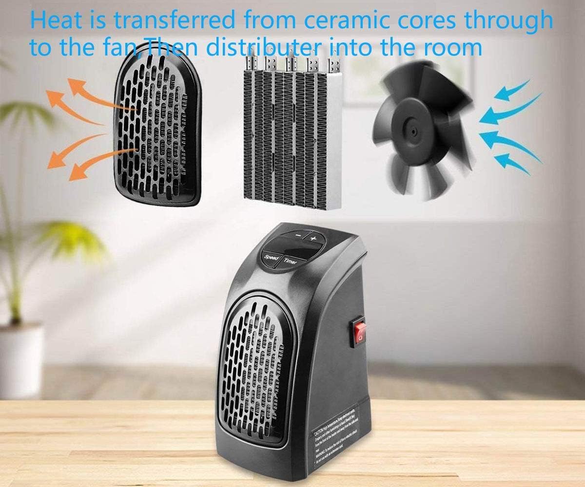 Lisa Bluebell Mini plug electric heater, office, family hotel, bathroom ...