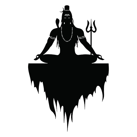 Buy 100yellow® Lord Shiva Wall Sticker for Bedroom Decor (PVC Vinyl, 90 ...