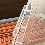 Really Useful Filing Box Plastic with 10 suspension files A4 19 Litre ...