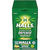 Amazon.com : HALLS Defense Assorted Citrus Sugar Free Vitamin C Drops ...