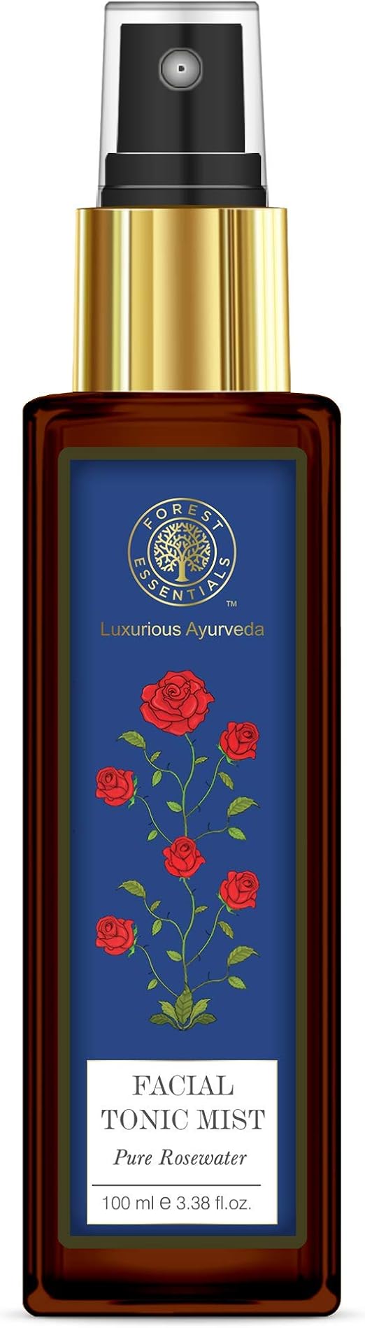 Forest Essentials Facial Tonic Mist Pure Rose Water 100ml: Amazon.co.uk ...