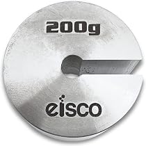 Physics Experiment Weight 5/8 Inch Diameter Eisco Labs 5g Slotted Mass ...