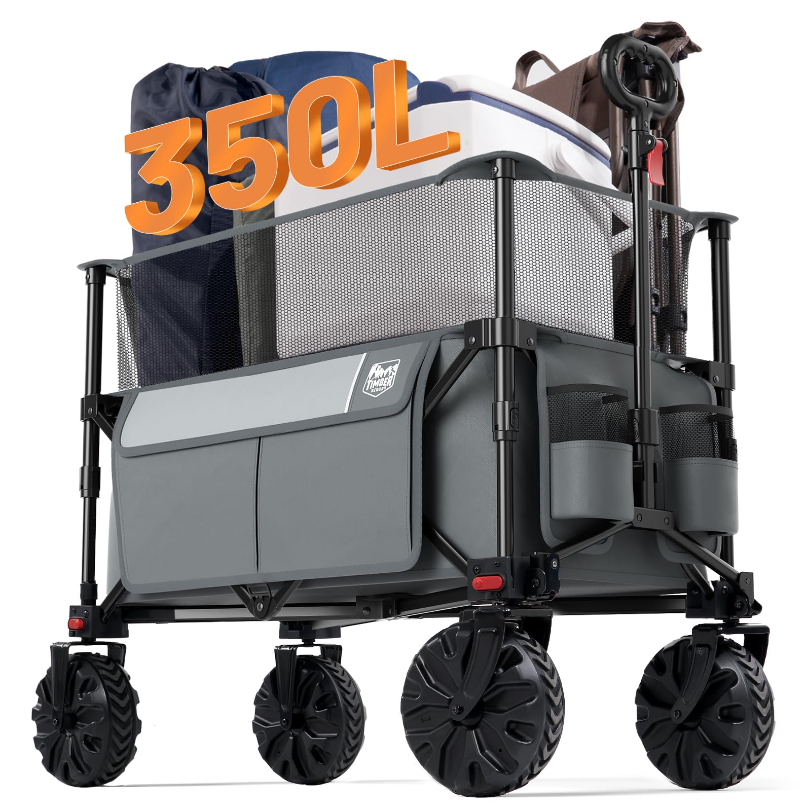 ***ITEM LOOK NEW*** OPEN BOX**TIMBER RIDGE Foldable Wagon 350L ...