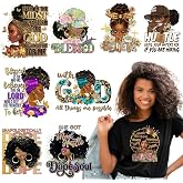 Amazon.com: Kaciola 30 Sheets Black Girl Iron on Transfers, Black Women ...