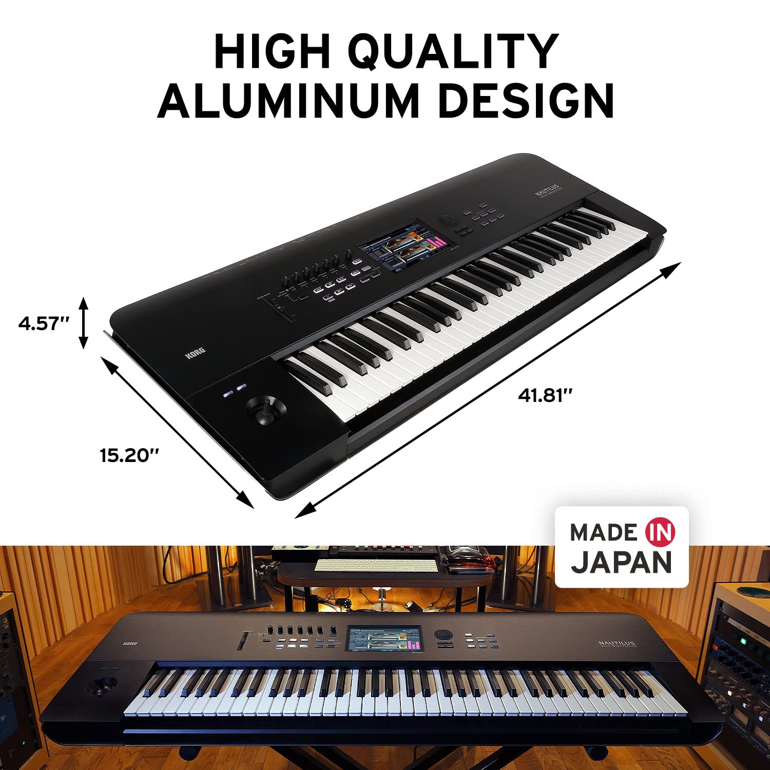 Korg Workstation Keyboard (NAUTILUS61) Black on Galleon Philippines