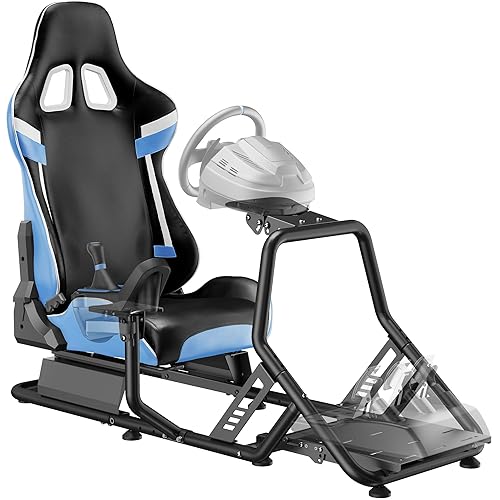 ARES WING Sim Racing Cockpit, Racing Wheel Stand with Seat, Formula and ...