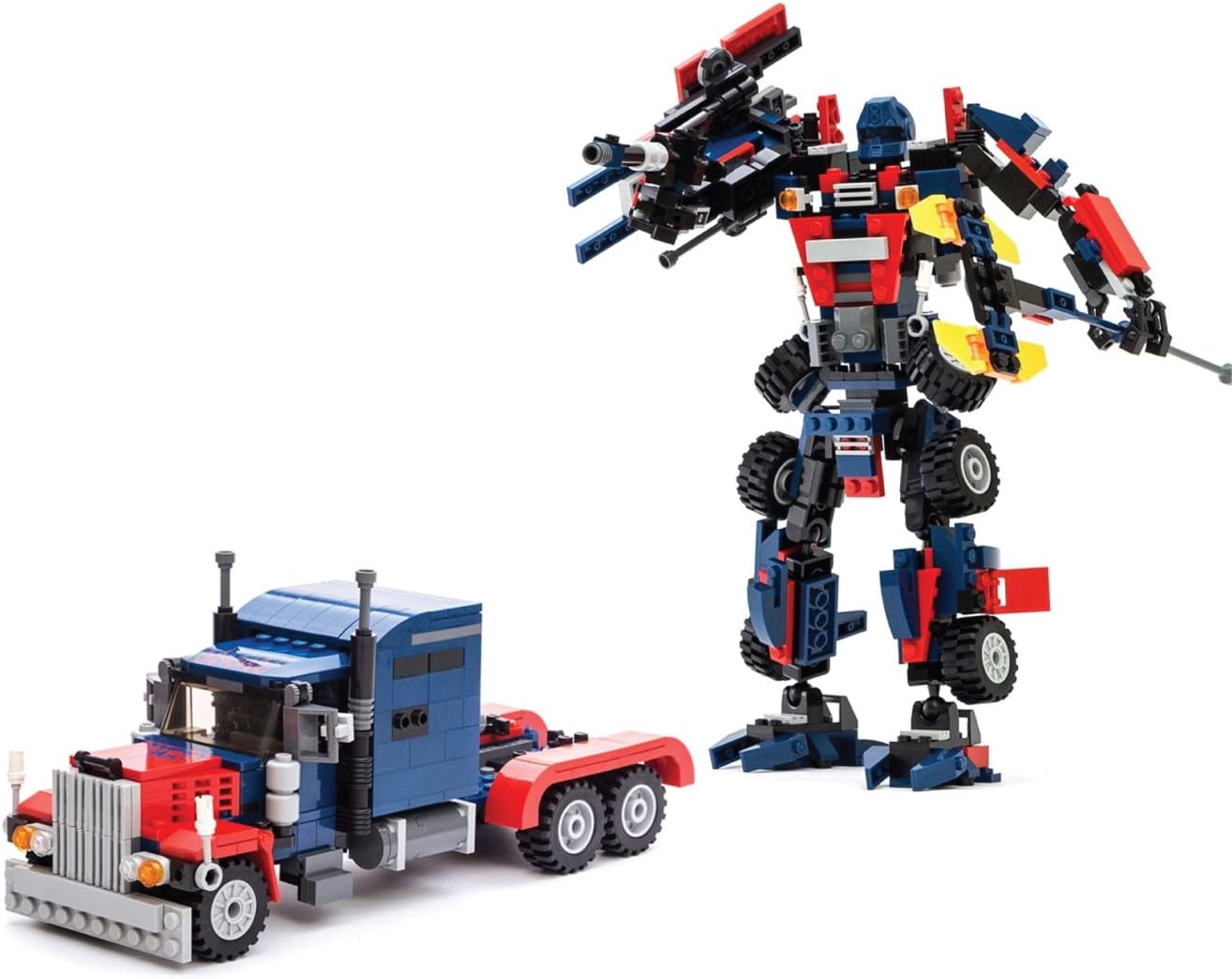 Transformers bricks construction kit. 377 pieces for assembling a robot ...