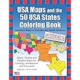 Amazon.com: USA Maps and the 50 USA States Coloring Book: Includes Maps ...