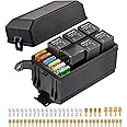 Amazon.com: Nilight Waterproof Relay Fuse Box 12V 6 Slots Relay Block ATC ATC Blade Fuse Holder ...