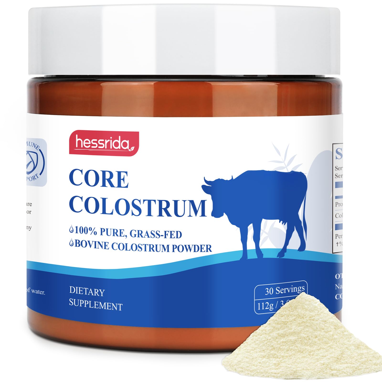 Colostrum Supplement Powder for Gut & Immune Support, Lactoferrin ...
