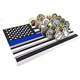 Amazon.com: Joygulls 6 Rows American Flag Coin Holder, Thin Blue Line ...