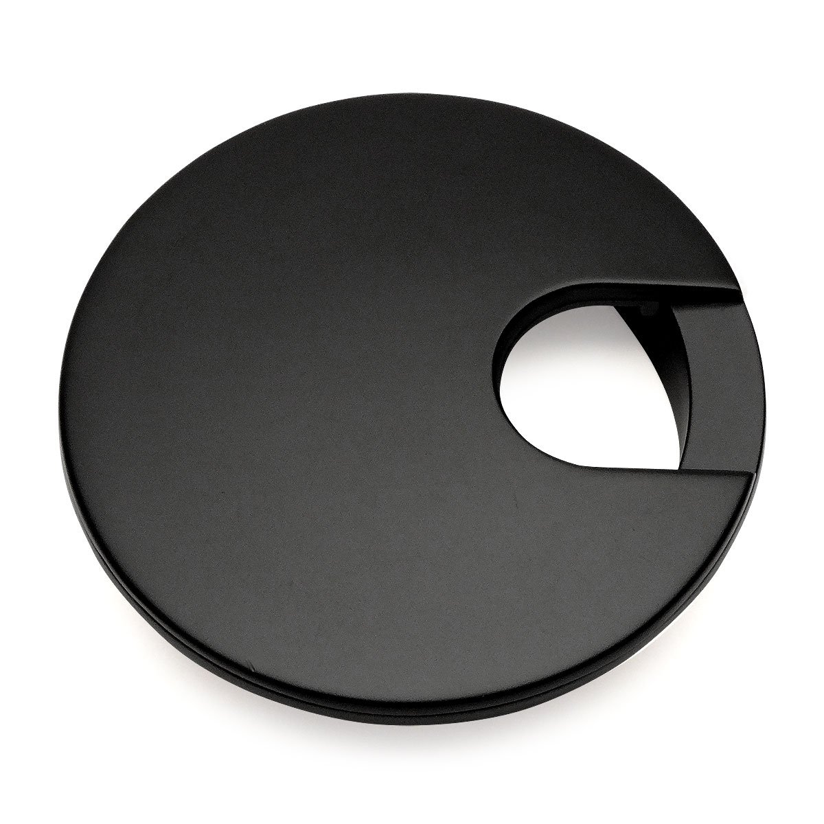 50203FB Flat Black 5.1cm - 1.3cm Two Piece Zinc (Metal) Desk Grommet ...