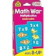 School Zone - Math War Multiplication Game Cards - Ages 8+, 3rd Grade, 4th Grade, 5th Grade ...