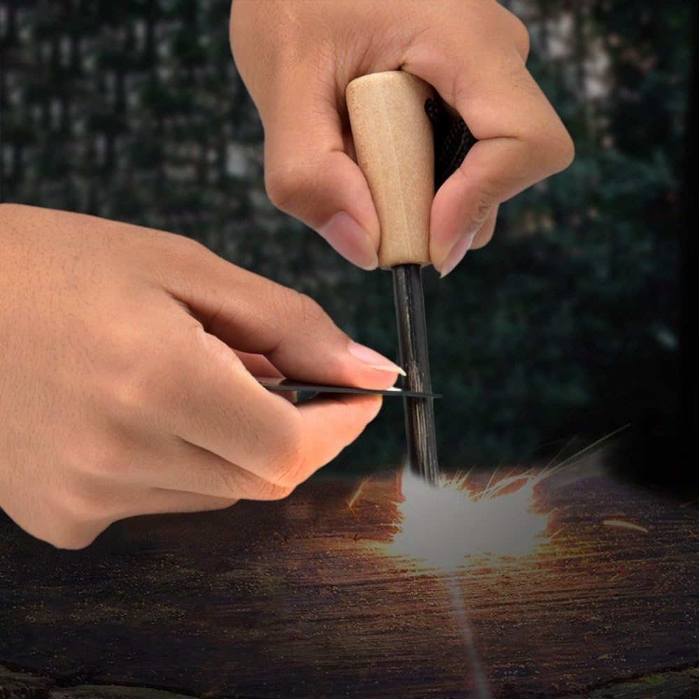 Ember Rock Survival Fire Steel – Premium Magnesium Ferrocium Rod ...