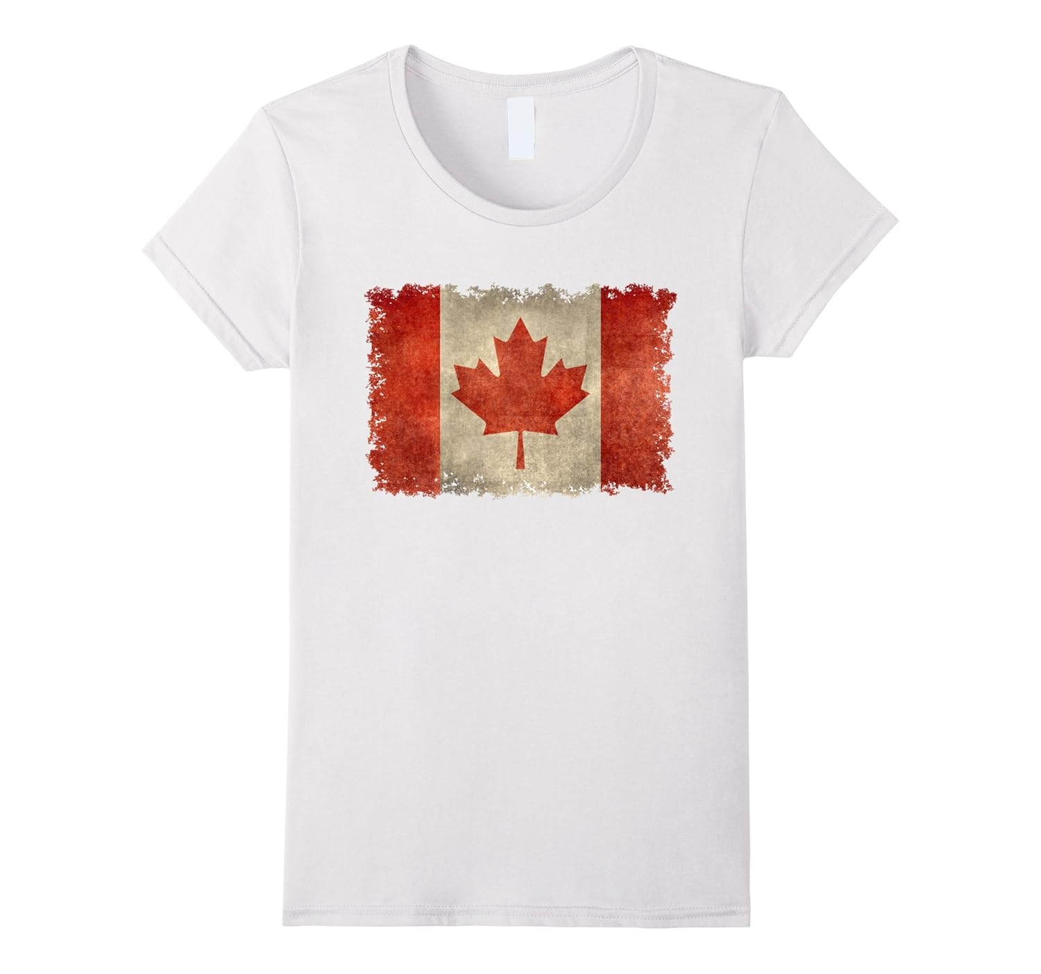 Distressed Canadian Tee – Maple Leaf Flag Shirt-4LVS – 4loveshirt