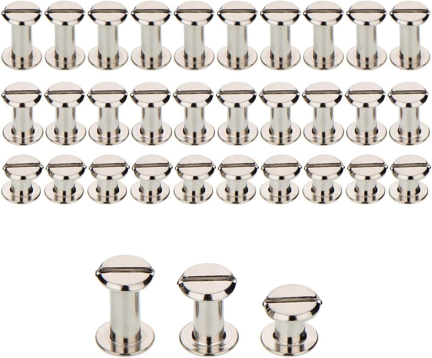 75 Sets Silvery Chicago Screws Assorted Kit 5mmx6mm / 5mmx8mm ...