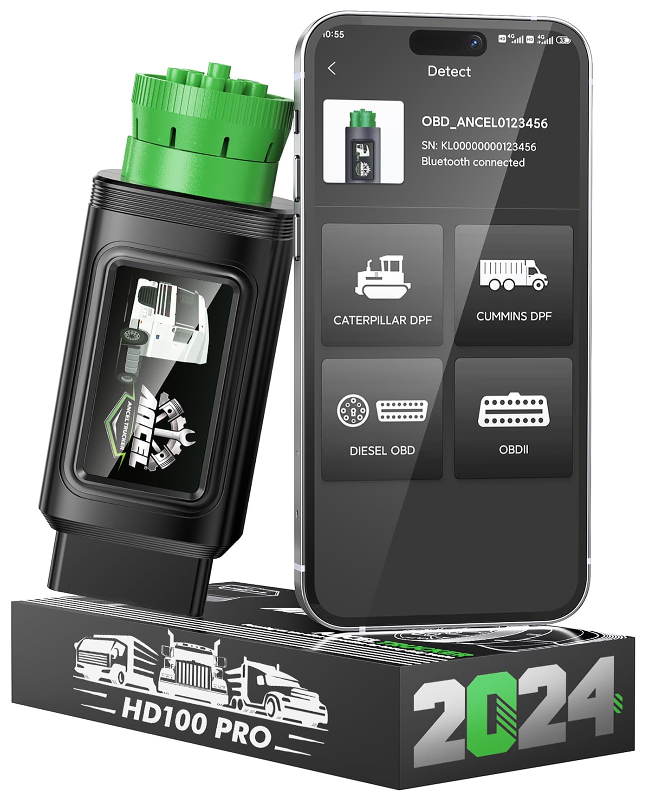 Mua ANCEL HD100PRO Bluetooth Heavy Duty Truck Scanner, Full System ...