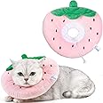 Amazon.com : ANWA Adjustable Cat Cone Collar Soft, Cute Cat Recovery ...