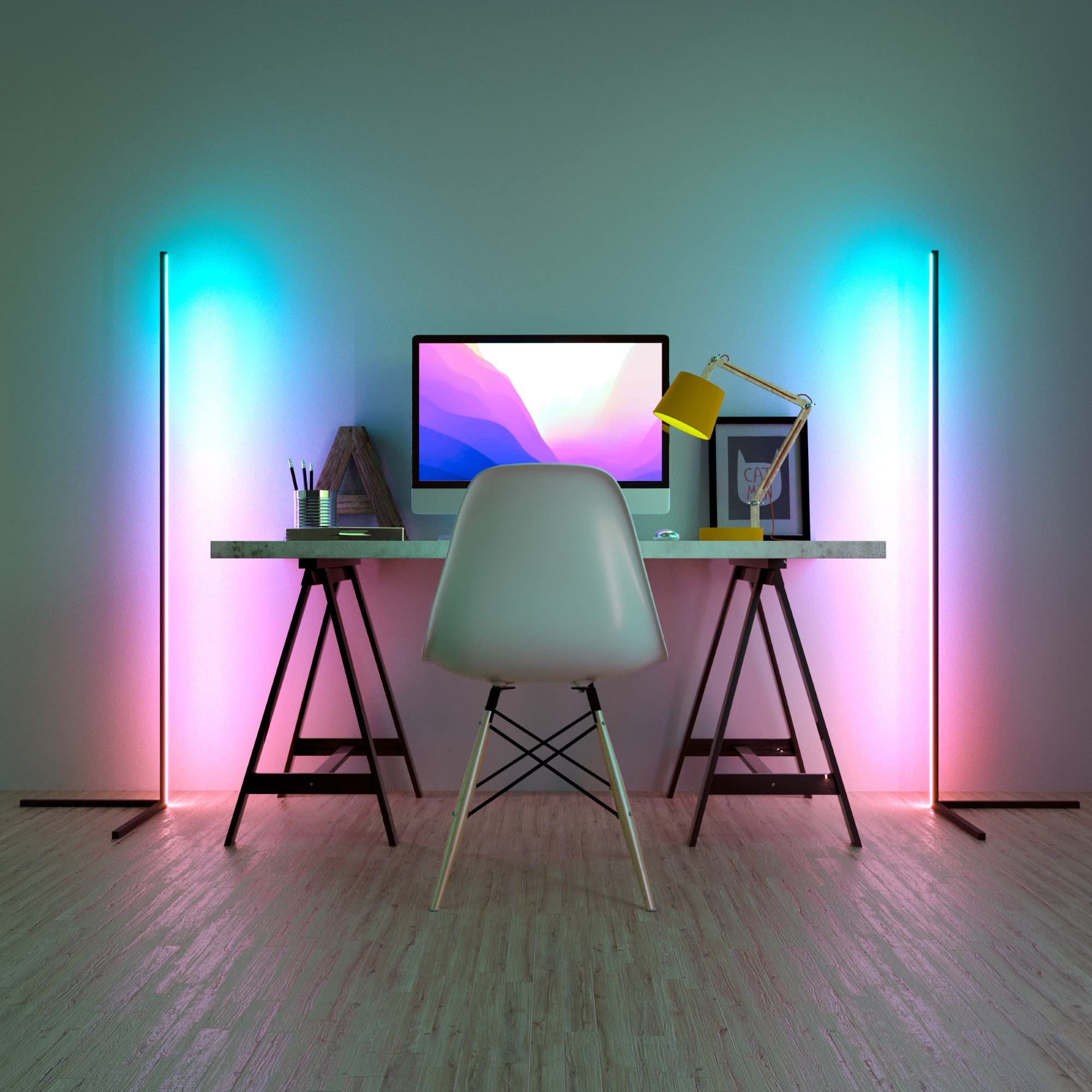 Mua Tall RGB Corner Light - Dimmable Corner Lighting RGB Lamp - Color ...