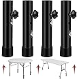Amazon.com: 8 PCS Folding Table Leg Extenders, 2 Levels Adjustable ...
