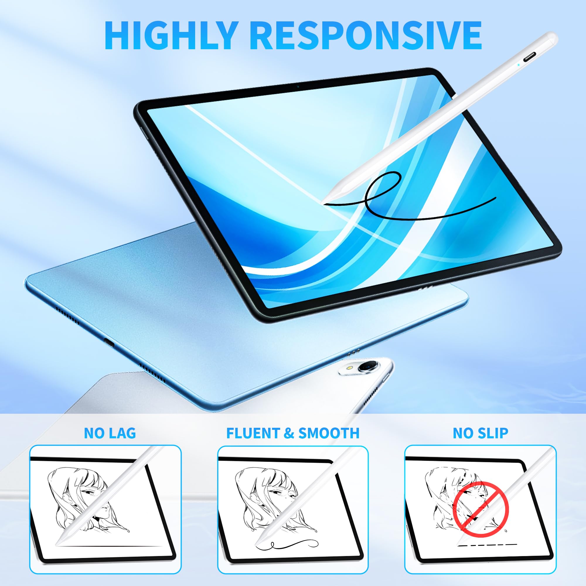 Mua Stylus Pen, Active Stylus Pen Compatible for iOS and Android ...