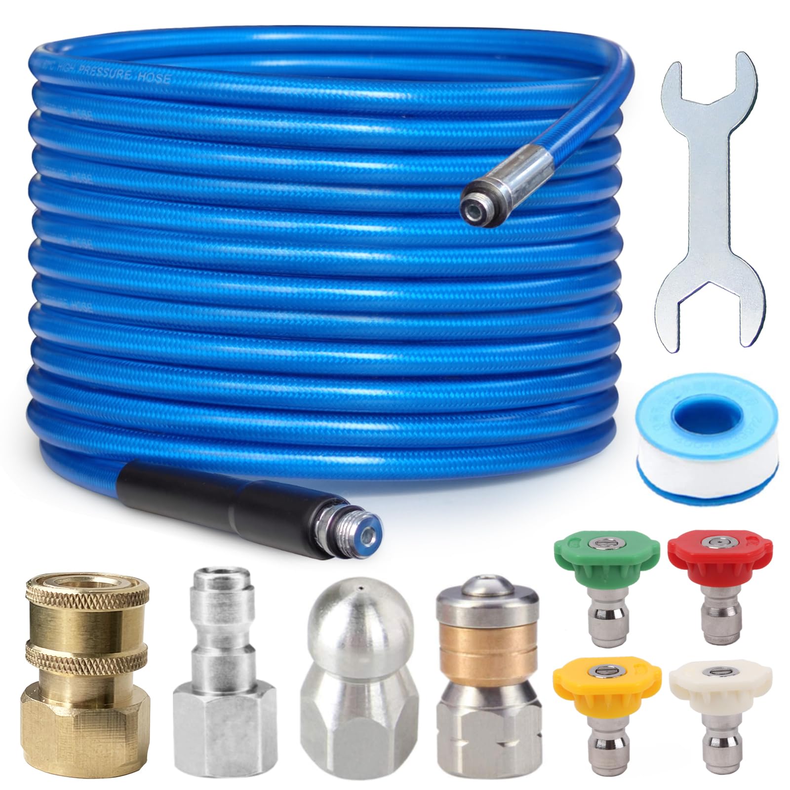 Mua Sewer Jetter Kit for Pressure Washer，50FT Clog Hog Drain Cleaner ...