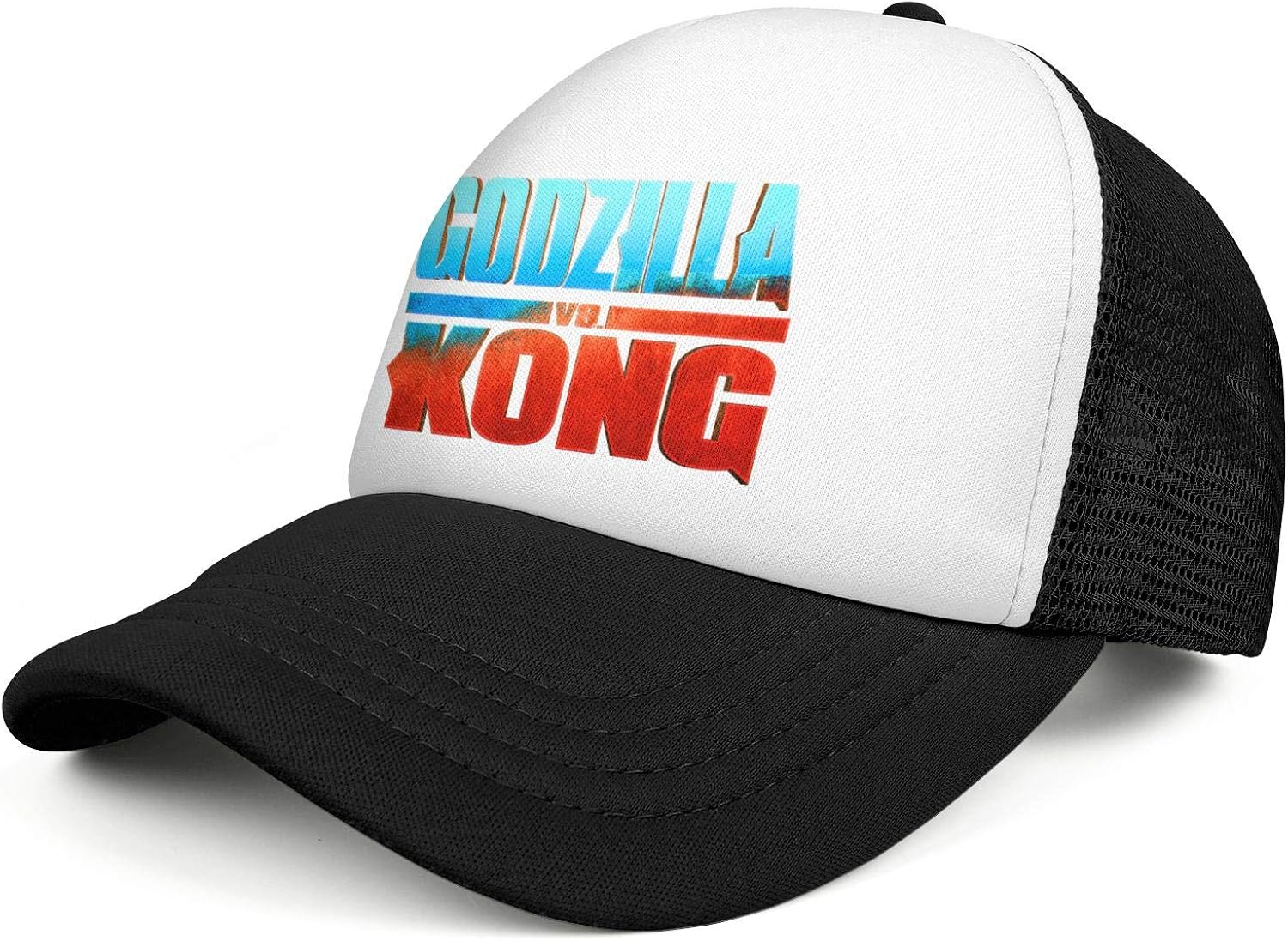 Unisex Mesh Adjustable Trucker Hat Godzilla Vs Kong Logo Baseball Cap ...