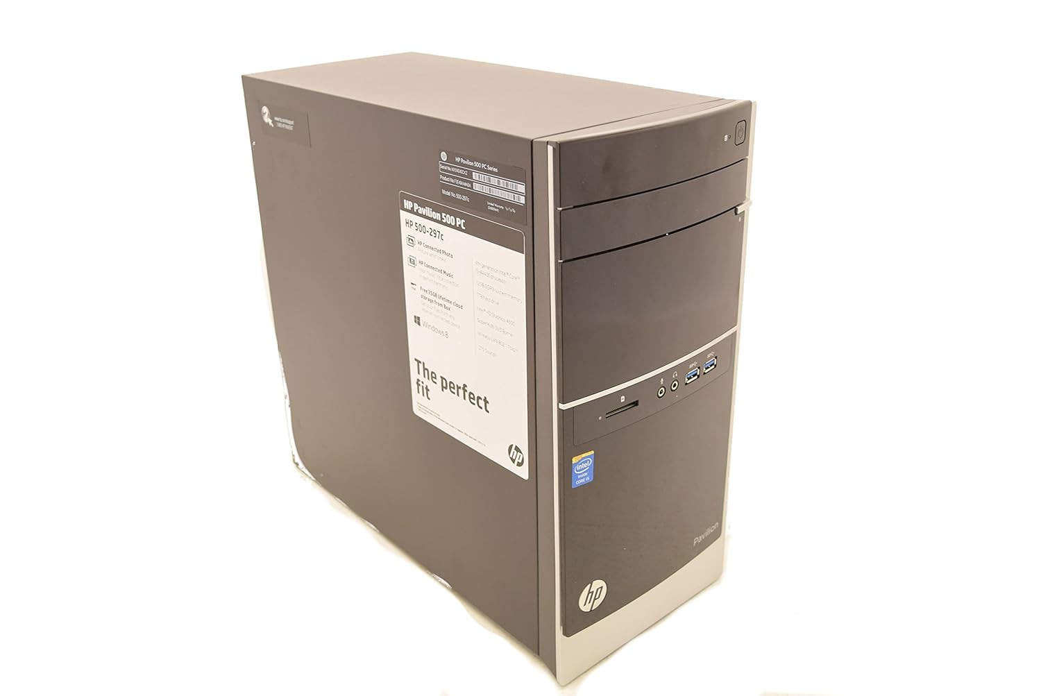 HP Black Pavilion 500-017C Desktop PC with AMD: Amazon.co.uk: Electronics