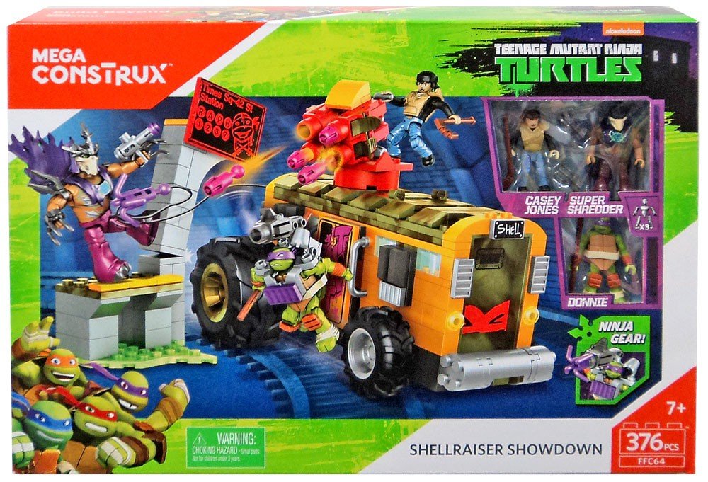 Building Toys Mega Construx Teenage Mutant Ninja Turtles Shellraiser ...