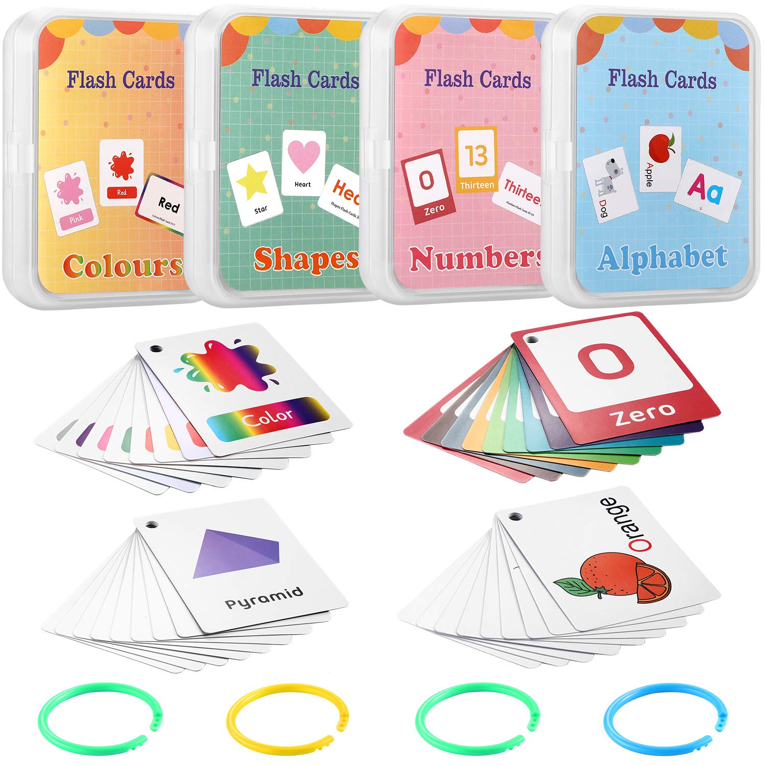 Outus Flash Cards Set Of 4 Numbers Alphabets Colors And Shapes 100 Outus Flash Cards Set Of 4 Numbers Alphabets Colors And Shapes 100