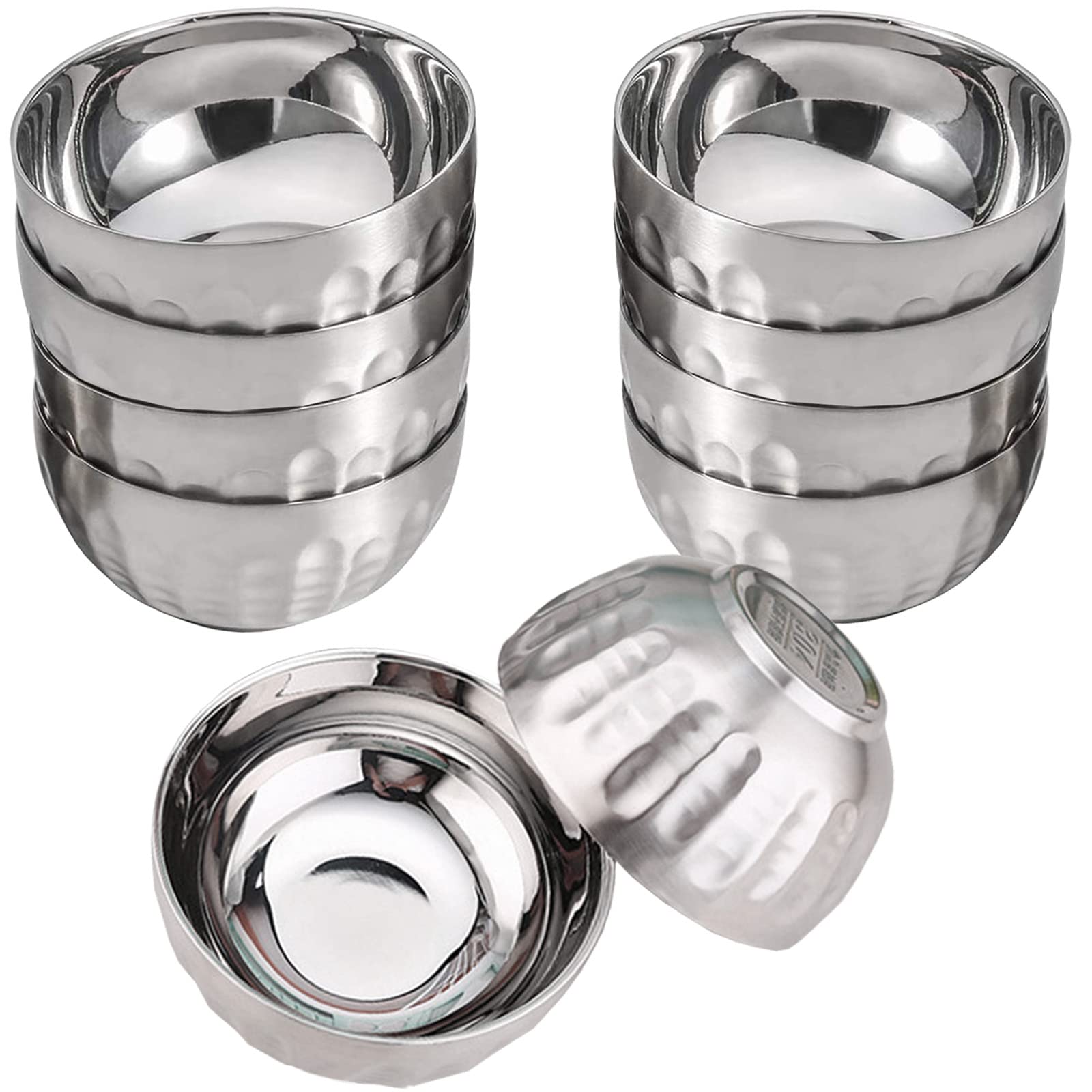 Mua 10 Pack 13 Oz Stainless Steel Bowls SUS304 Non-slip Bowls Double ...