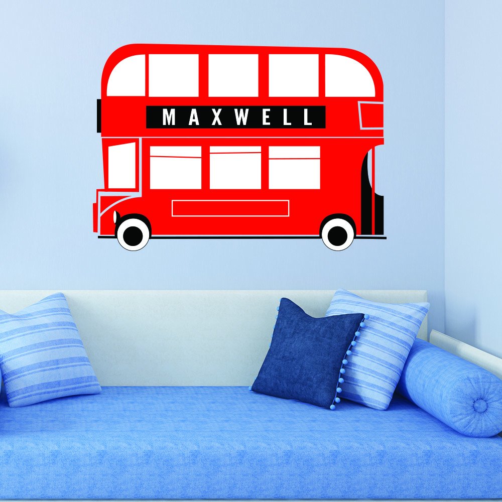 Personalised London Bus Wall Art Sticker Decal Mural EXTRA LARGE ...