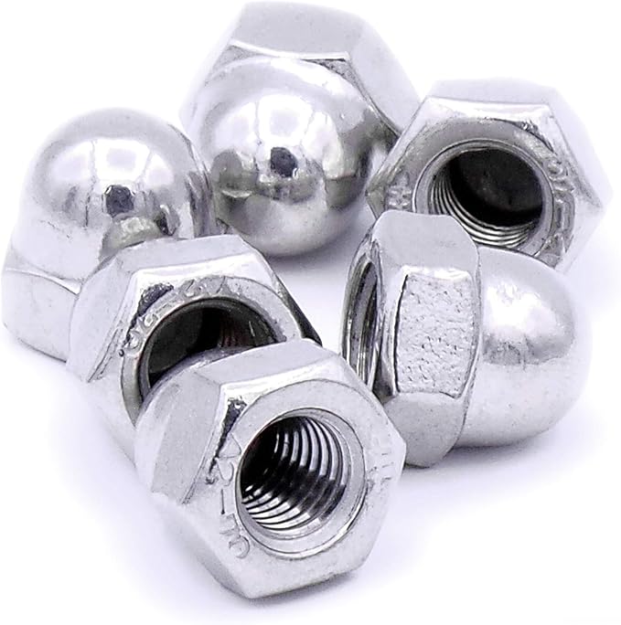 M10 (10mm) Dome Cap Nut - Stainless Steel (A2) (Pack of 6): Amazon.co ...