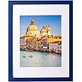 Amazon.com - wyooxoo 11x14 Picture Frame Dark blue Solid Wood Photo Frames Display Pictures 8x10 ...