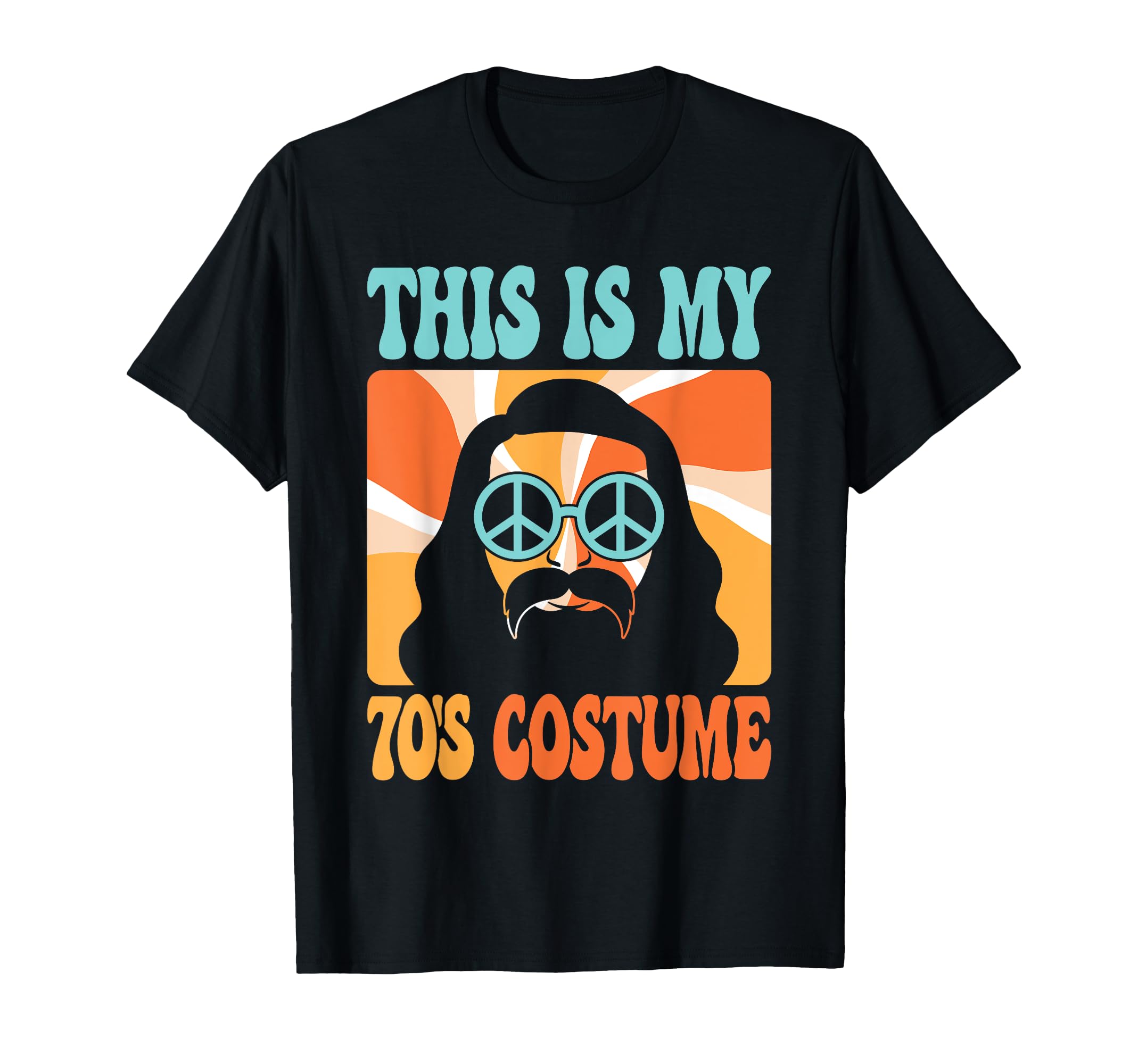This Is My 70s Costume Groovy Hippie Theme Party Outfit Men T-Shirt XL ...