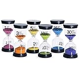 Amazon.com: Swpeet 6 Pack 6 Colors Sand Timer Hourglass Sandglass Timer ...